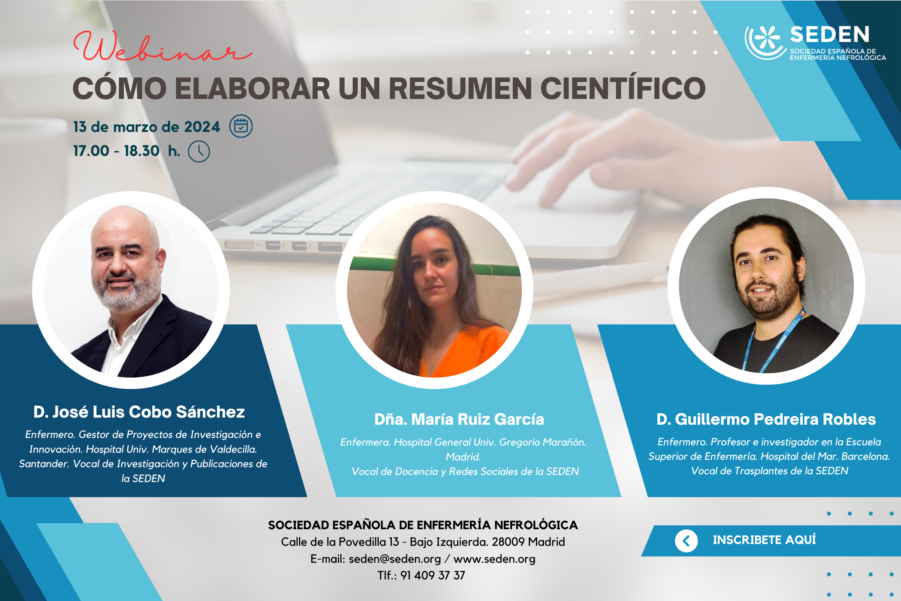 SEDEN - WEBINAR. CÓMO ELABORAR UN RESUMEN CIENTÍFICO. 1ª ED